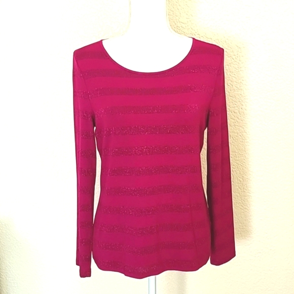 Talbots | Tops | Nwt Talbots Top With Sparkle Size Mp | Poshmark